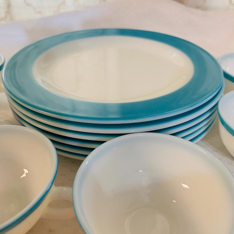 Turquoise Dinnerware - Etsy