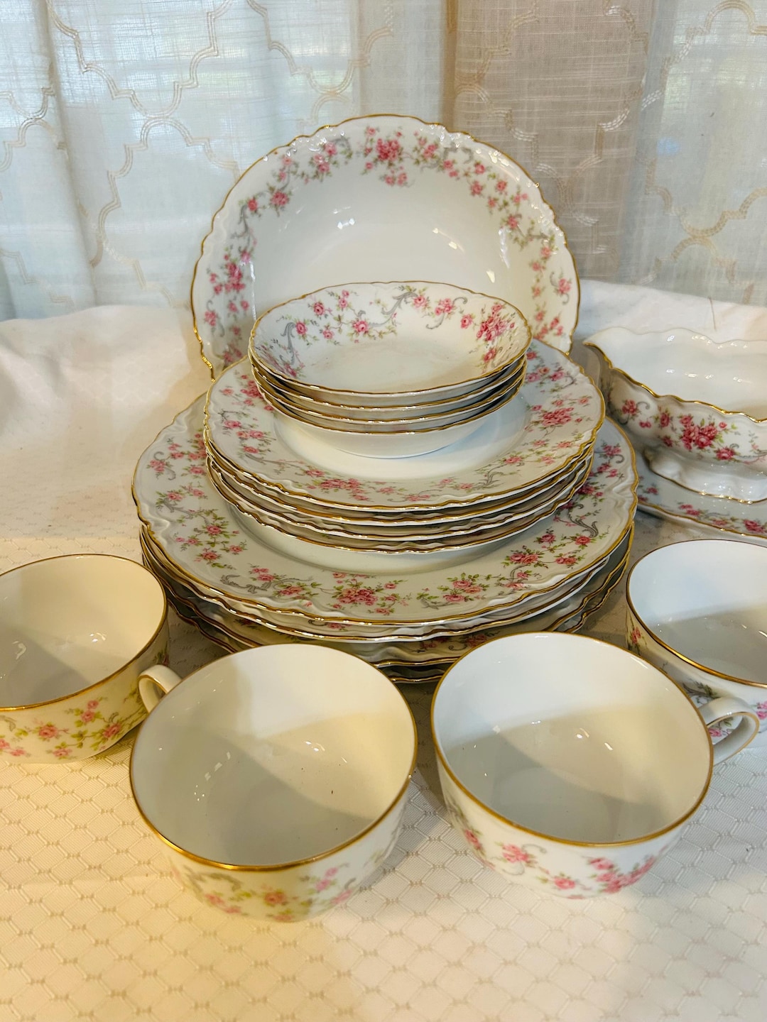 Antique Hutchenreuther Bavaria Dinnerware Set - Etsy