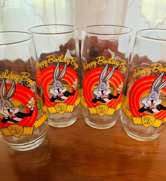 Vintage Libby Bugs 50th Birthday Glasses - Etsy