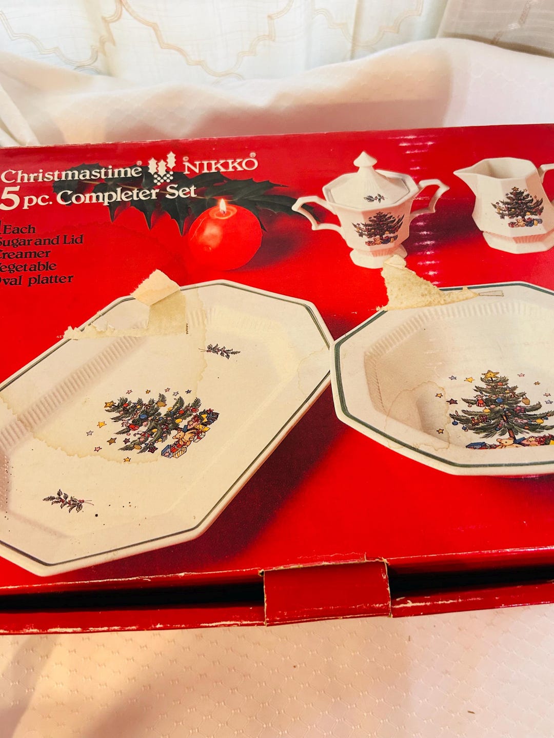 Vintage Nikko Christmastime Serving Set - Etsy