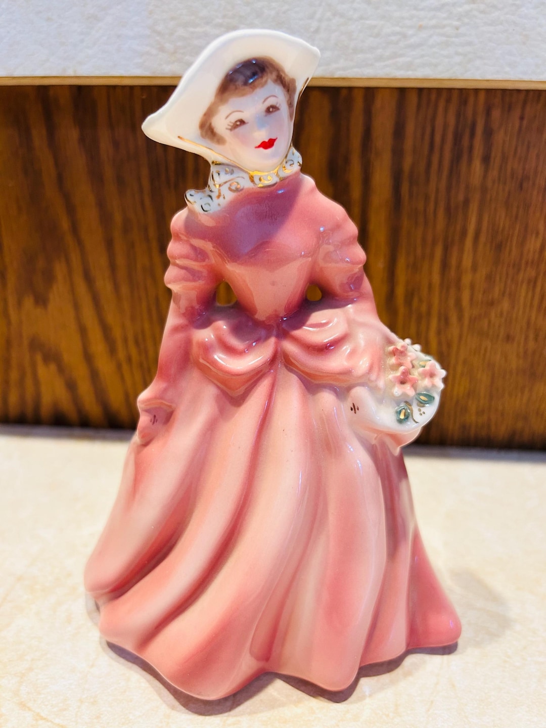 Vintage Florence Pink Lady Figurine - Etsy