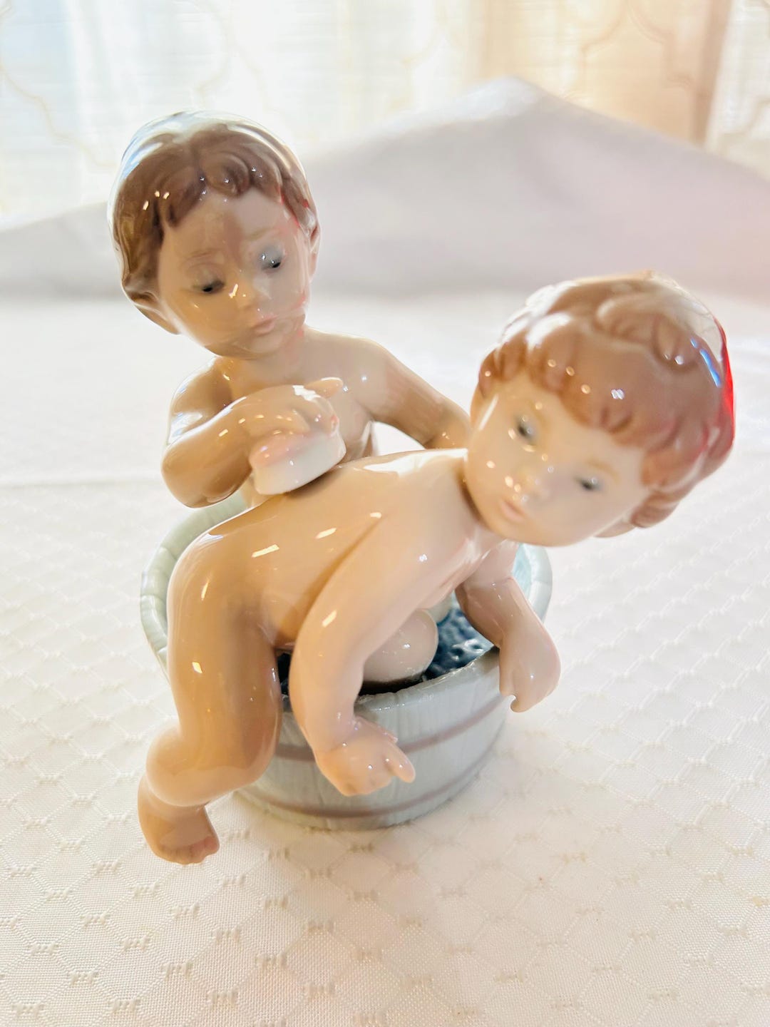 Vintage (retired) Lladro “bath Time” - Etsy