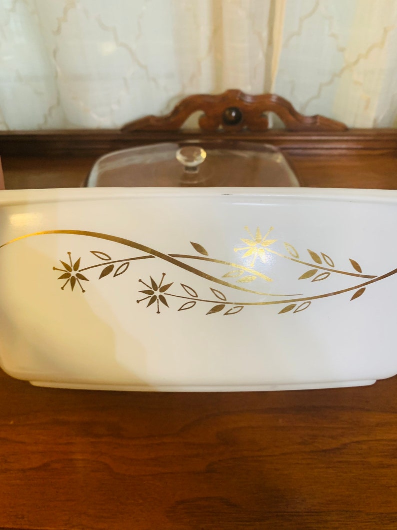 Vintage Pyrex Golden Honeysuckle Casserole | Etsy