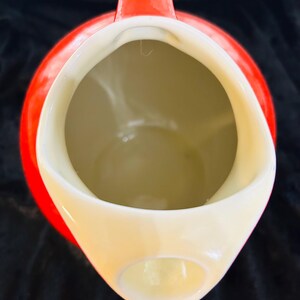 Vintage Hall Superior Ball Pitcher Red - Etsy