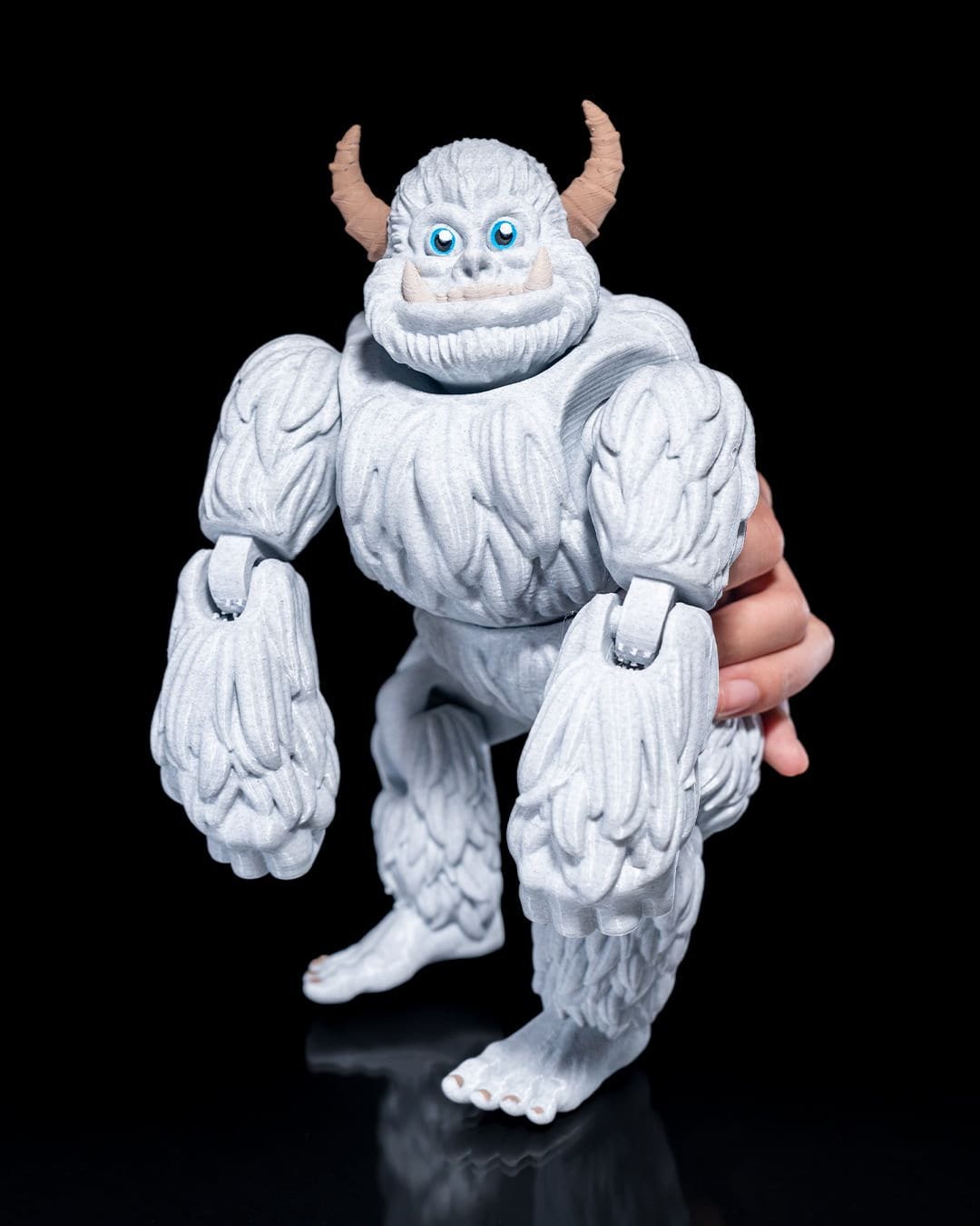 Intriguing 3D Printed Articulated Yeti – Fidget Sensory Toy, Unique ...