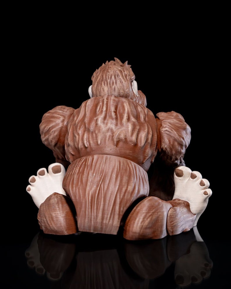 3D Printed Articulated Sasquatch Flexible Bigfoot Toy High-quality 3D ...