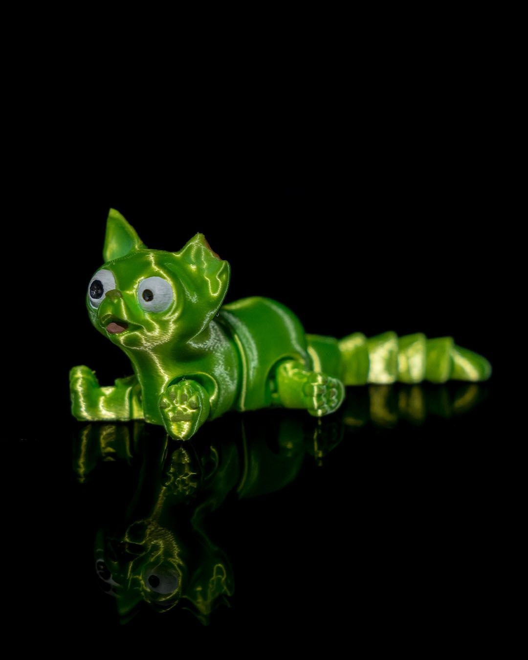 Creepy Articulated Zombie Cat 3D Printed Poseable Cat Figure Ideal for ...