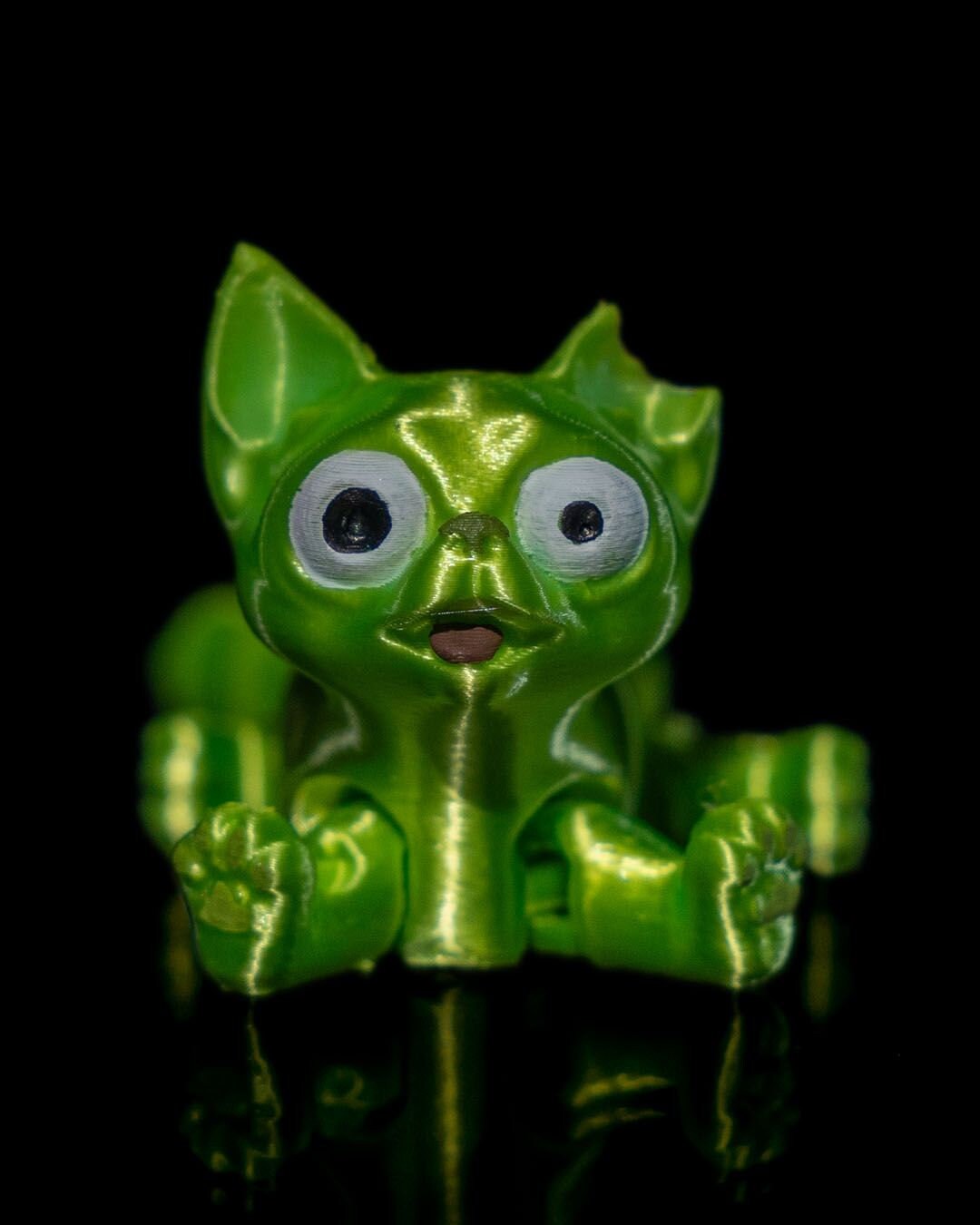 Creepy Articulated Zombie Cat 3D Printed Poseable Cat Figure Ideal for ...