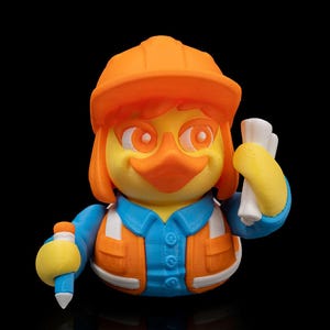 Duck-gineer – 3D Printed Rubber Duck Construction Manager | Articulated ...
