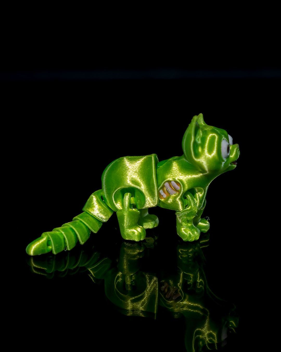 Creepy Articulated Zombie Cat 3D Printed Poseable Cat Figure Ideal for ...