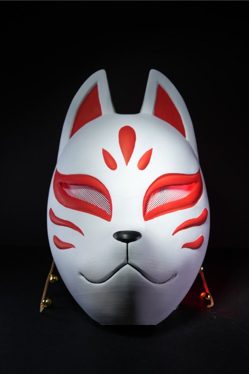 Mystical Kitsune Mask Detailed Fox Mask Ideal for Cosplay, Anime ...