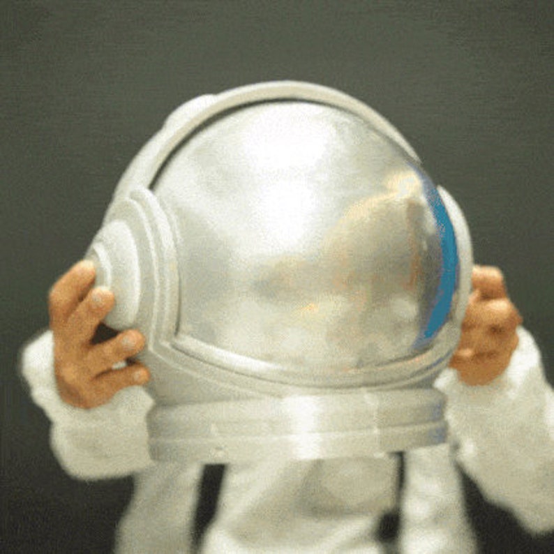 Realistic 3D Printed Astronaut Helmet Detailed Space Exploration ...