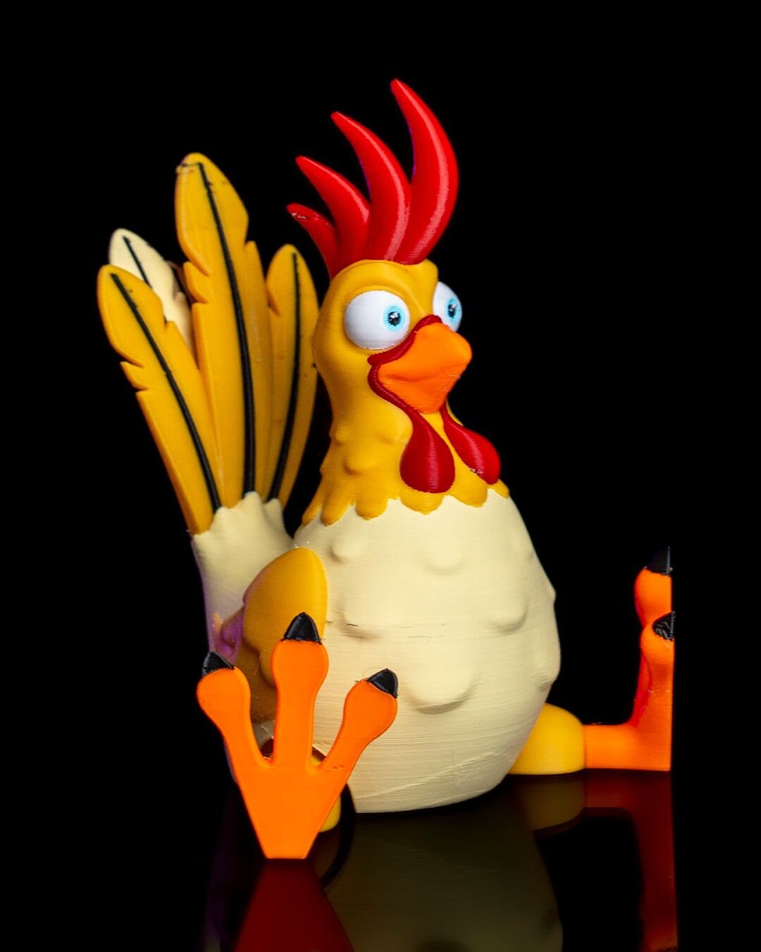 Articulated Rooster – Flexible Farm Animal Toy | High-quality 3D Print | Fun & Unique | Stress ...
