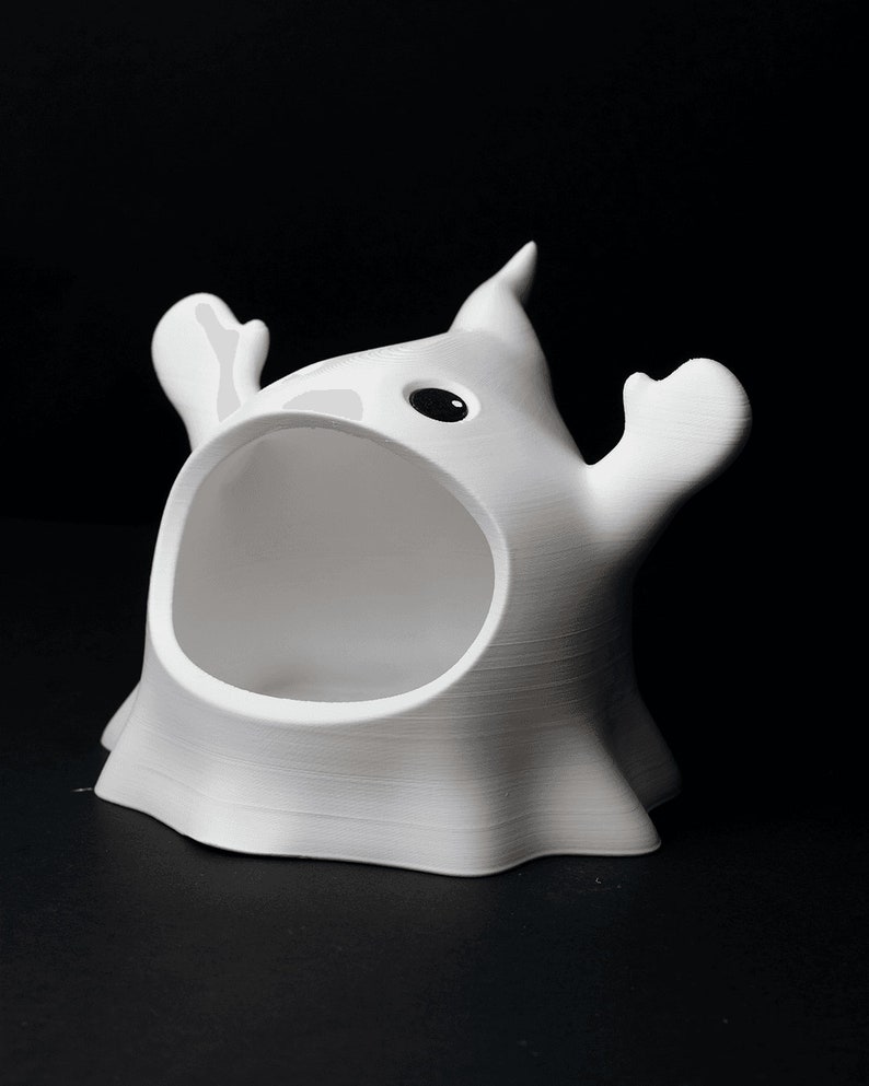 Glutton Ghost Candy Holder 3D Printed Halloween Decor Spooky and Fun ...