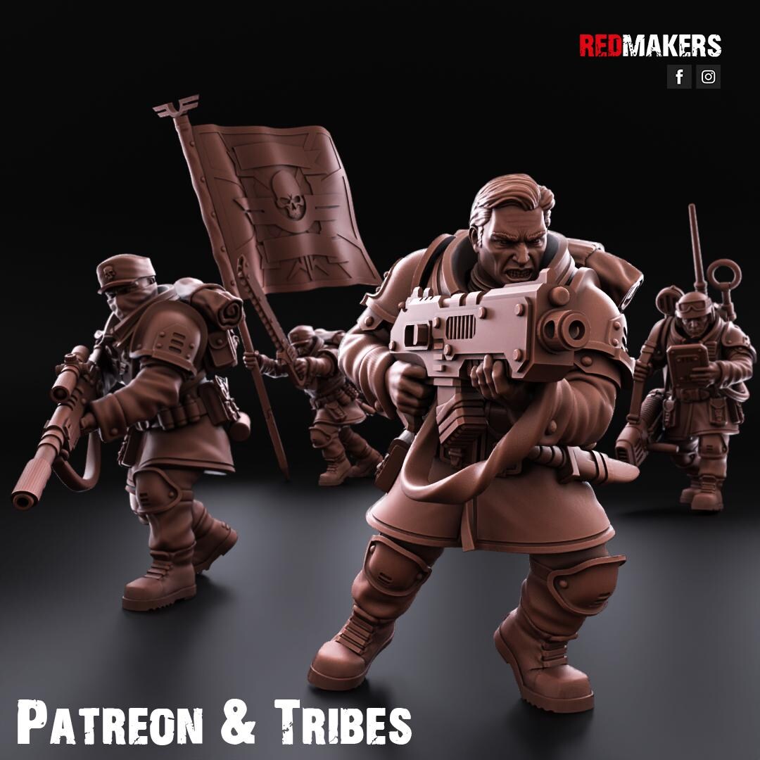 Shock Troops Command Squad | 16k Resin 3D Printed | by Red Makers - Etsy