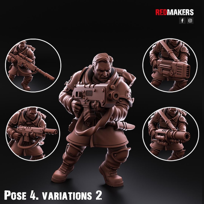 Shock Troops Command Squad | 16k Resin 3D Printed | by Red Makers - Etsy