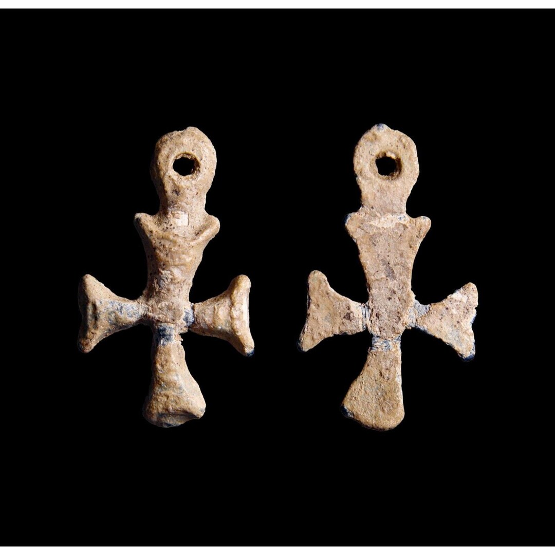 Egypt COPTIC Cross Pendant Bone Earliest Christian Community Ancient ...