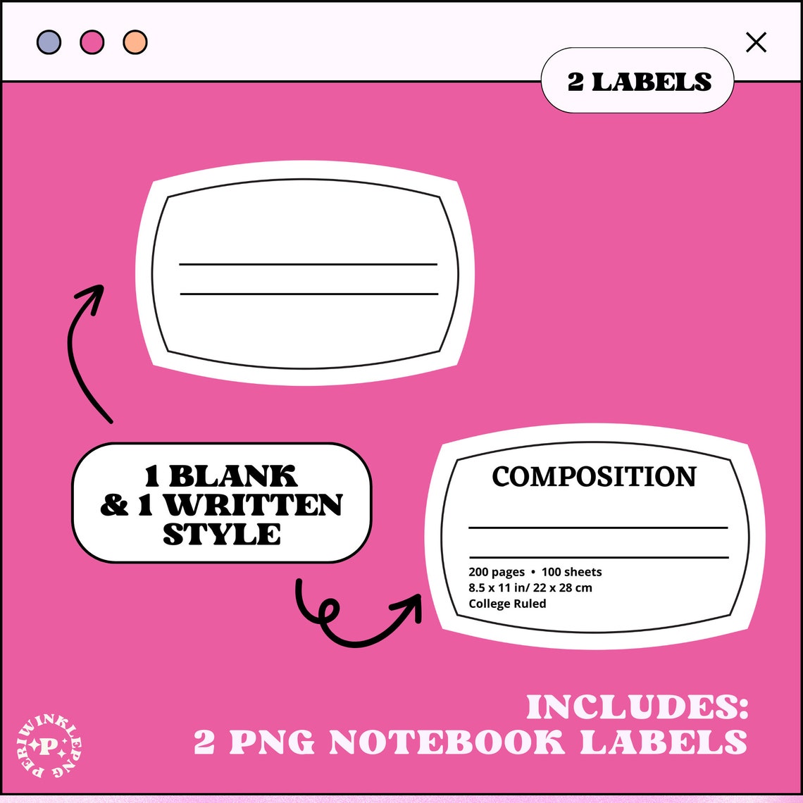 Composition Book Cover Digital Paper, Composition Notebook Digital ...
