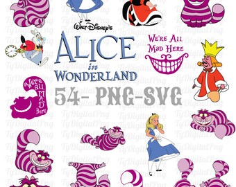 399 Files Alice in Wonderland SVG Bundle, Alice SVG, Princess Svg ...