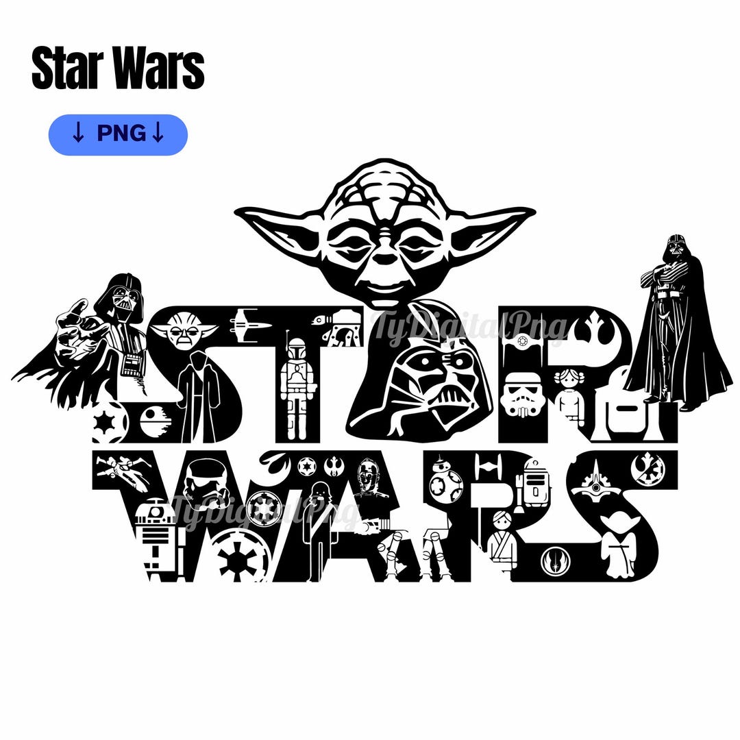 Star Wars Png, Star Wars Custom Design Png , Star Wars Family, Friends ...