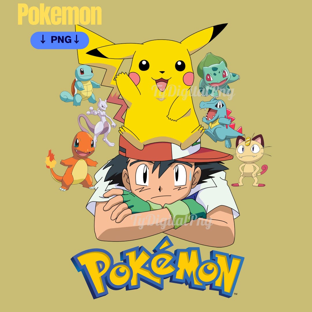 Pokemon Png, Pokemon Design Png, Pikachu Png Cricut & Silhouette ...