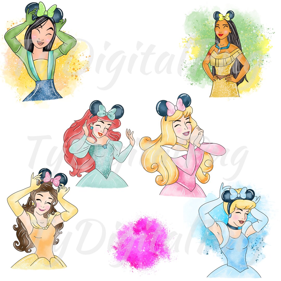 Princess Bundle Png, Crayons Princess Png Svg, Best Friends Princess ...