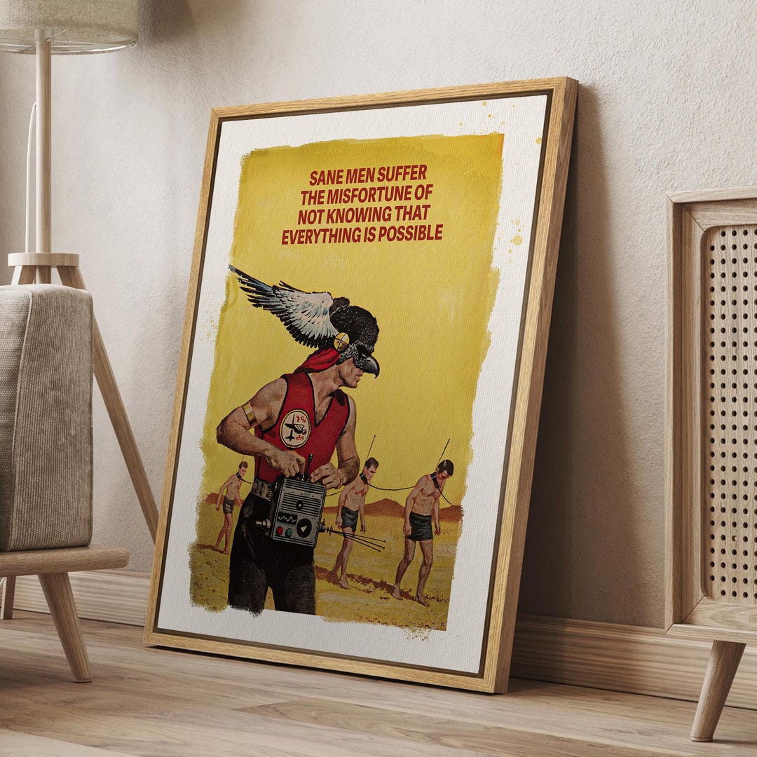The Connor Brothers Framed Canvas Wall Art - Retro Pop Art Painting for ...