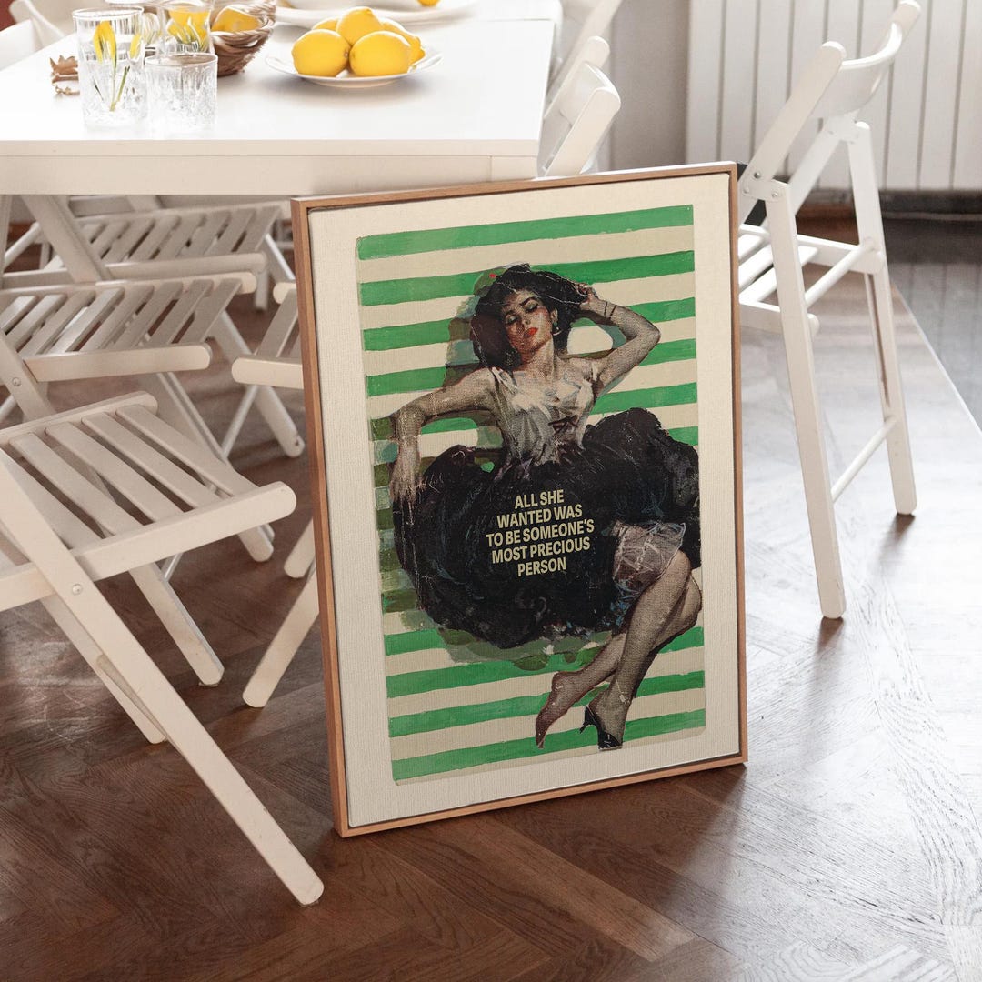 The Connor Brothers Framed Canvas Wall Art - Retro Pop Art Painting for ...