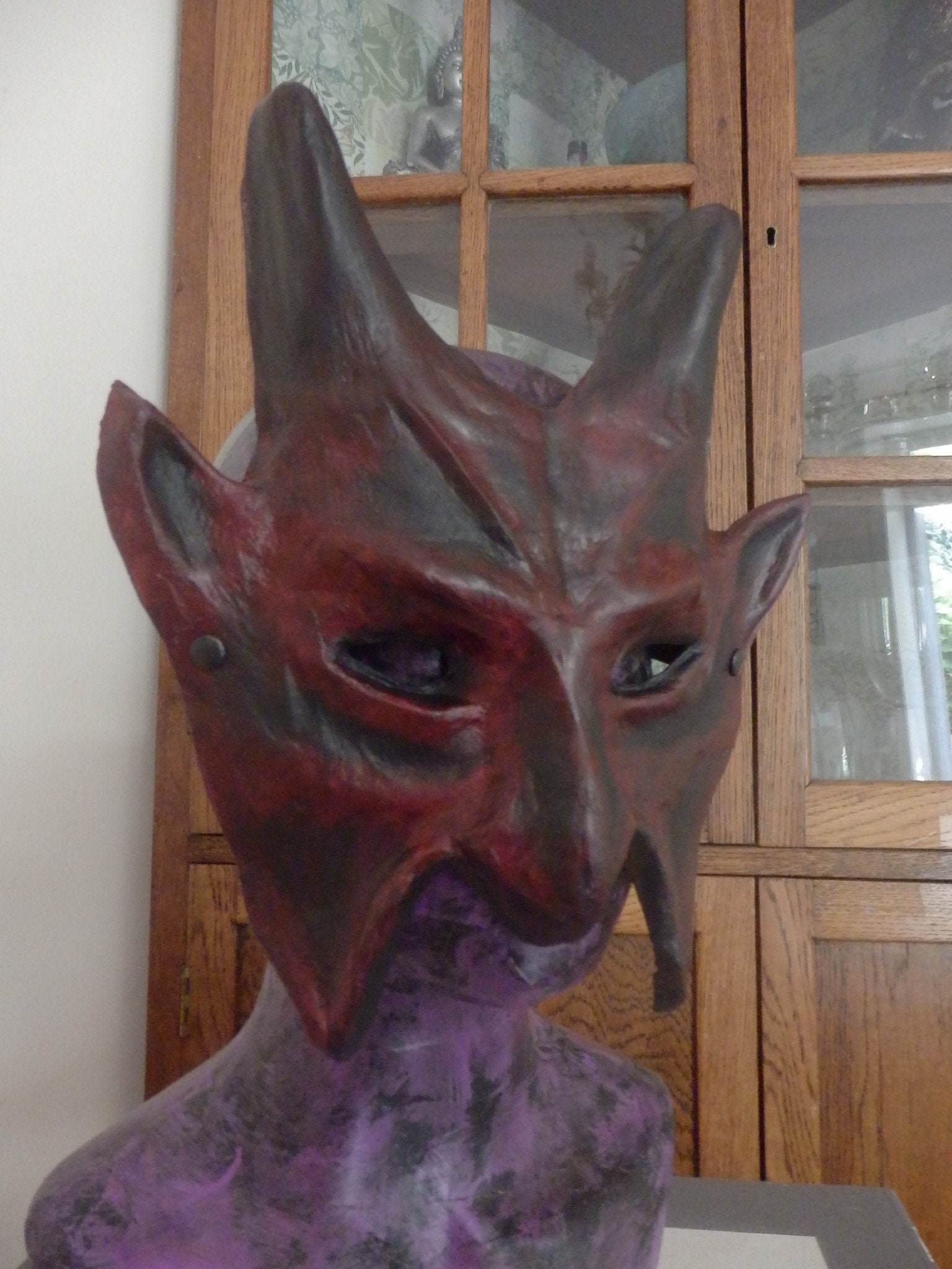 Devil Mask Venetian Papier Mache Carnival Costume Halloween Satan ...