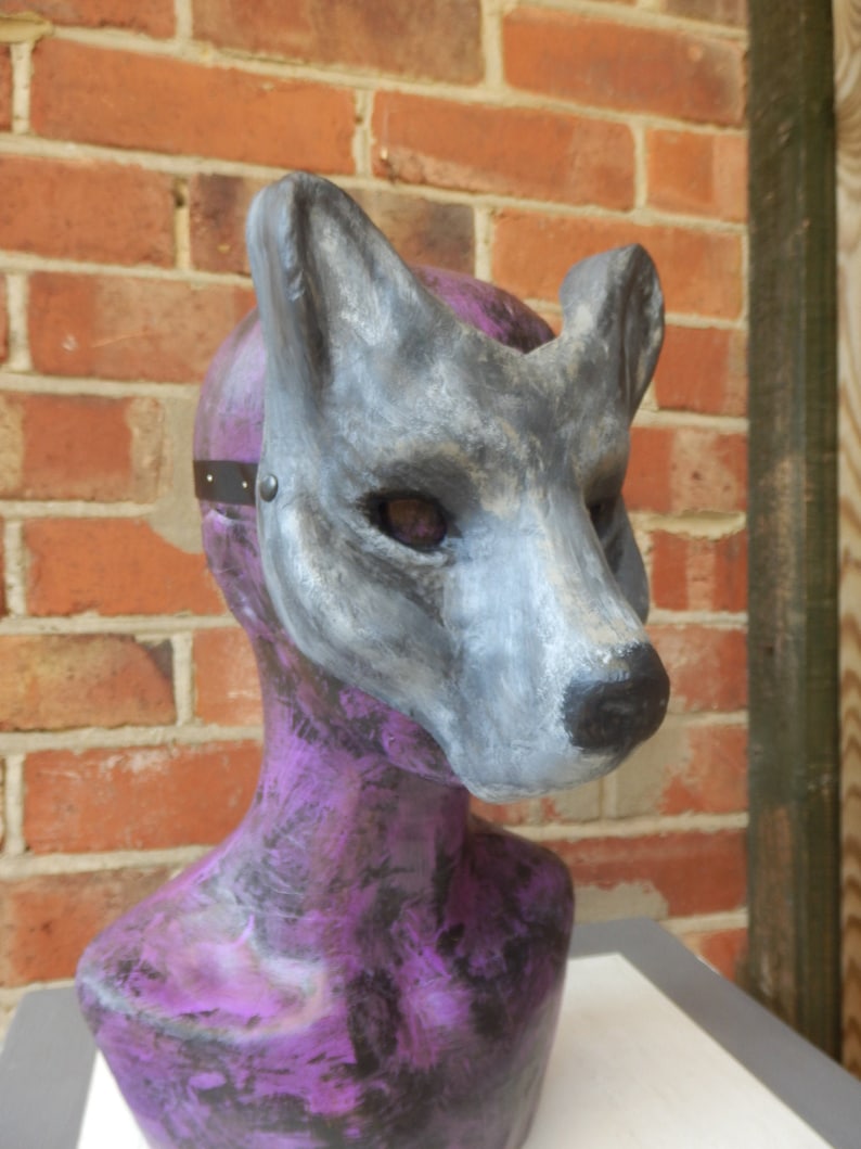 Wolf Mask Paper Mache Animal Venetian Carnival Halloween - Etsy