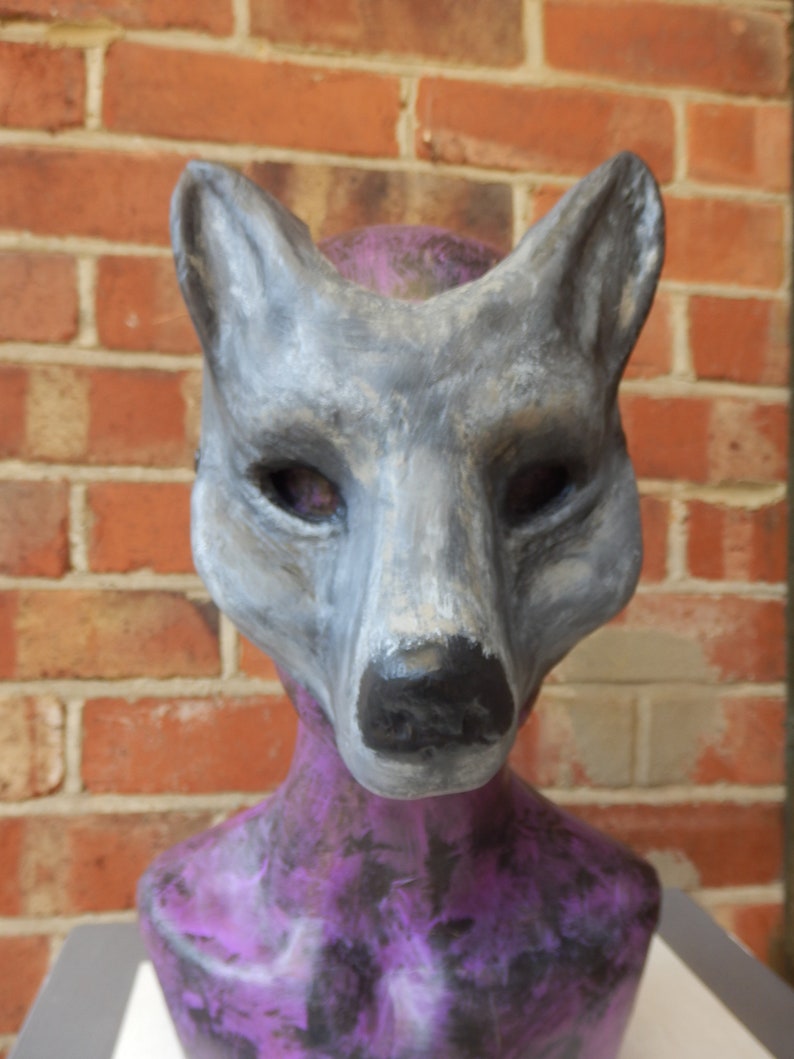 Wolf Mask Paper Mache Animal Venetian Carnival Halloween - Etsy