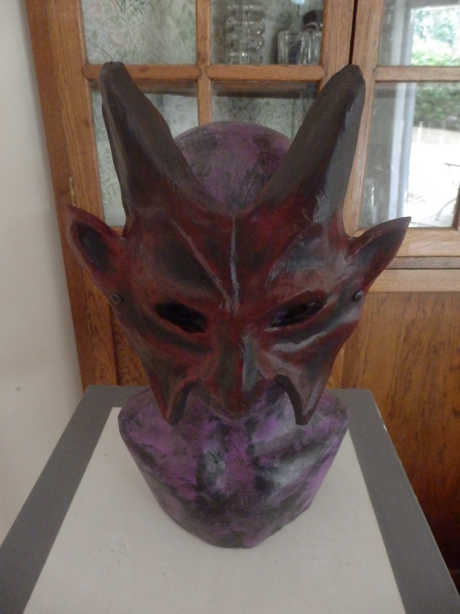 Devil Mask Venetian Papier Mache Carnival Costume Halloween Satan ...