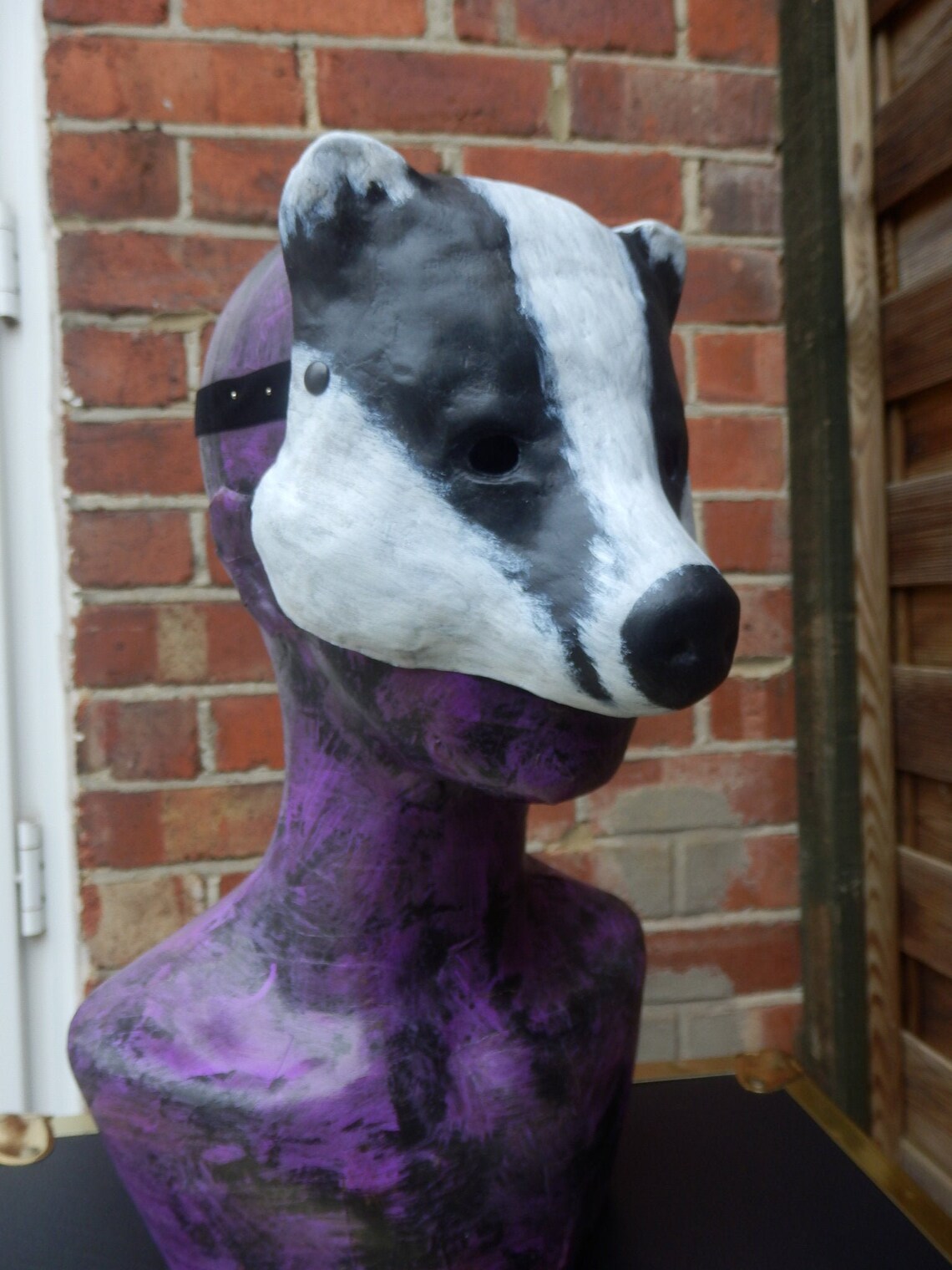 Badger Mask Animal Paper Mache Venetian Carnival Halloween Costume - Etsy