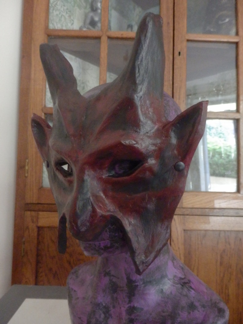 Devil Mask Venetian Papier Mache Carnival Costume Halloween Satan ...