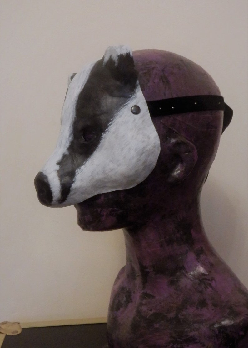 Badger Mask Animal Paper Mache Venetian Carnival Halloween Costume - Etsy