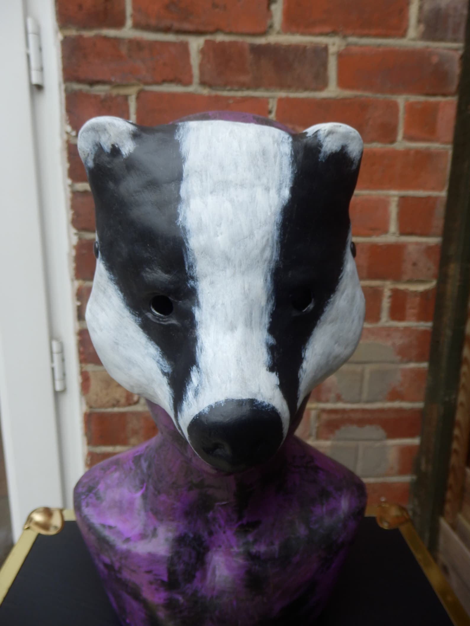 Badger Mask Animal Paper Mache Venetian Carnival Halloween Costume - Etsy