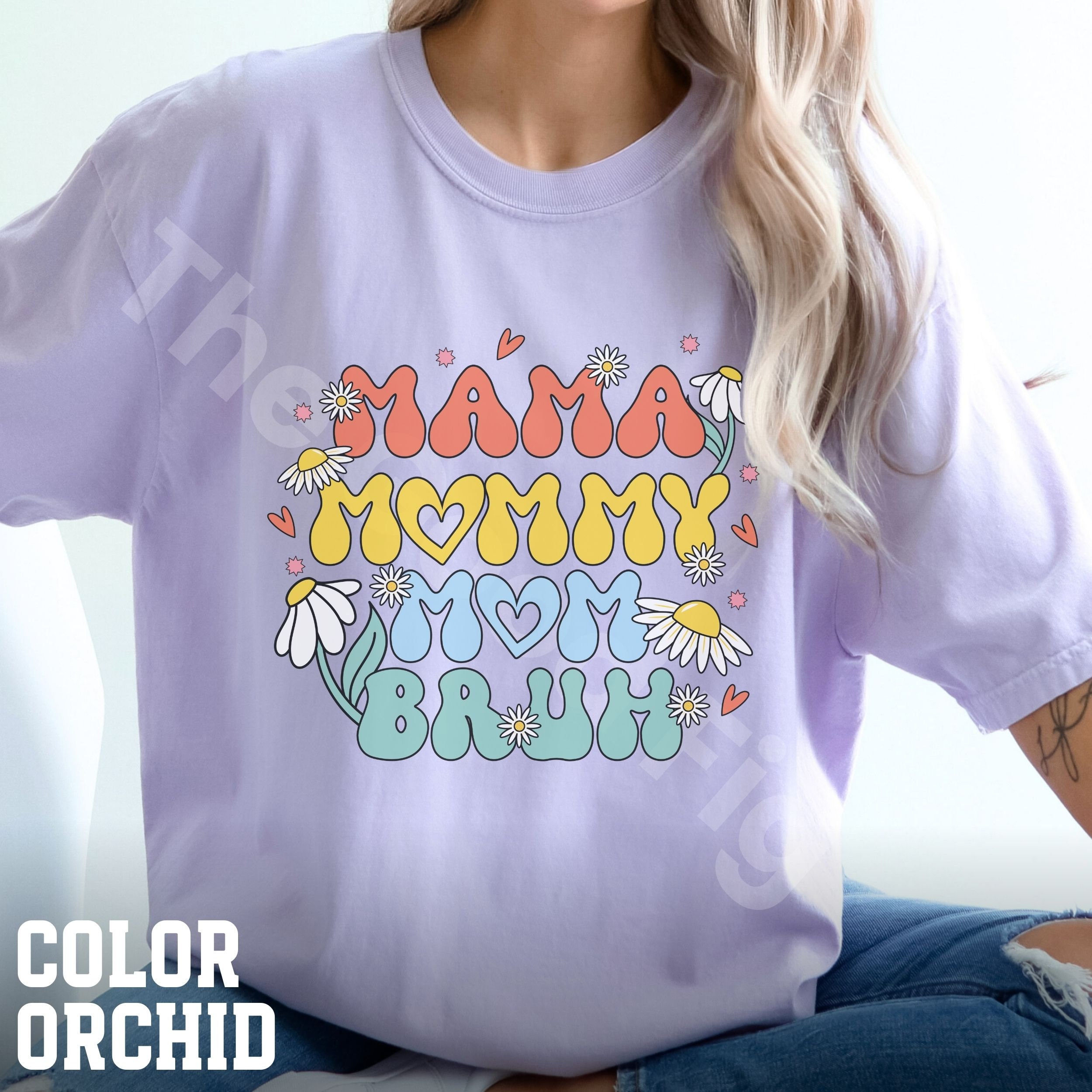 Mama Mommy Mom Bruh Shirt, Gen Z Slang Tee, Gift for Mother's Day, Gift ...