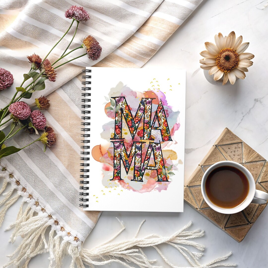 Mama Spiral Notebook, 6x8 Ruled Line, Bible Study Notes, To-do Lists ...