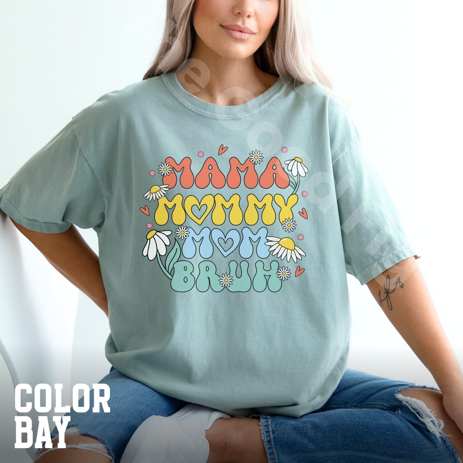 Mama Mommy Mom Bruh Shirt, Gen Z Slang Tee, Gift for Mother's Day, Gift ...