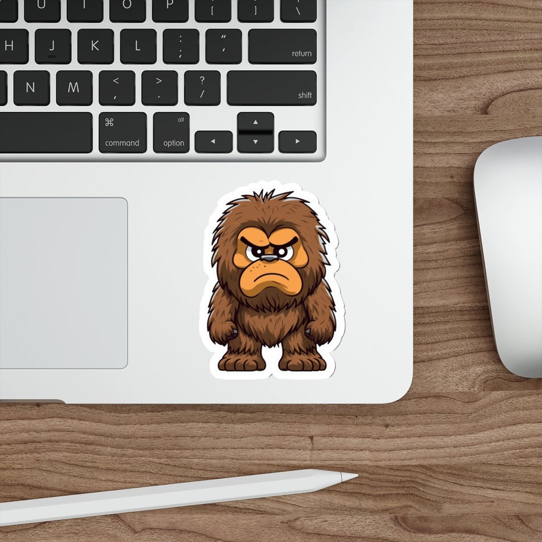 Bigfoot Chibi Style Die-cut Stickers, Sasquatch Gift, Big Foot Sticker ...