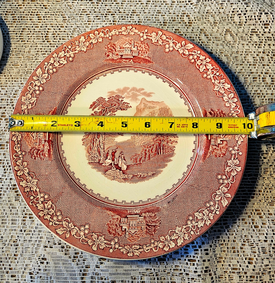 3 Piece Dinner Plates: 10-inch Royal Staffordshire Pottery England ...