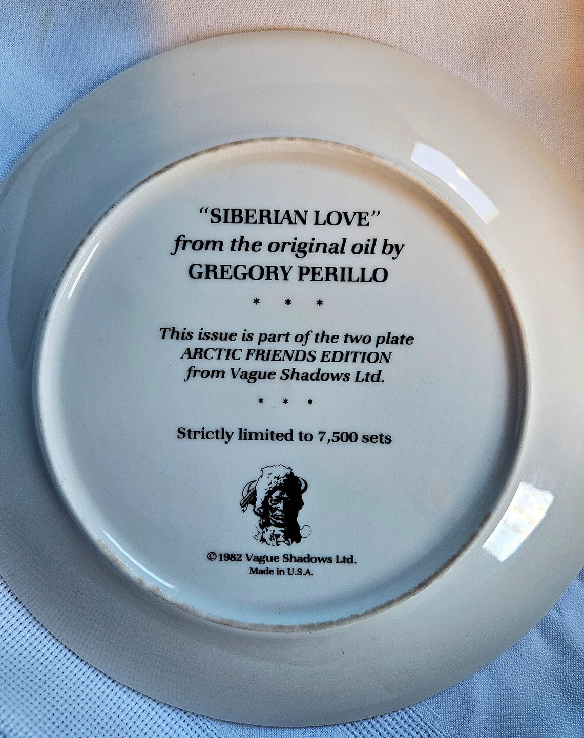 1981 Gregory Perillo Collector Plate "siberian Love" Limited Edition ...