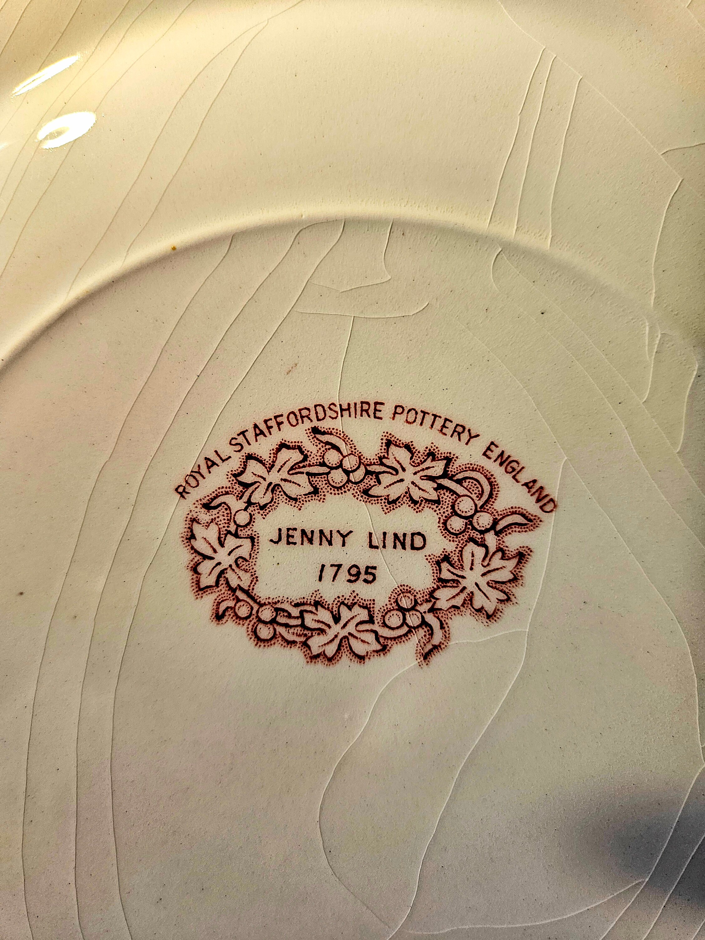 3 Piece Dinner Plates: 10-inch Royal Staffordshire Pottery England ...