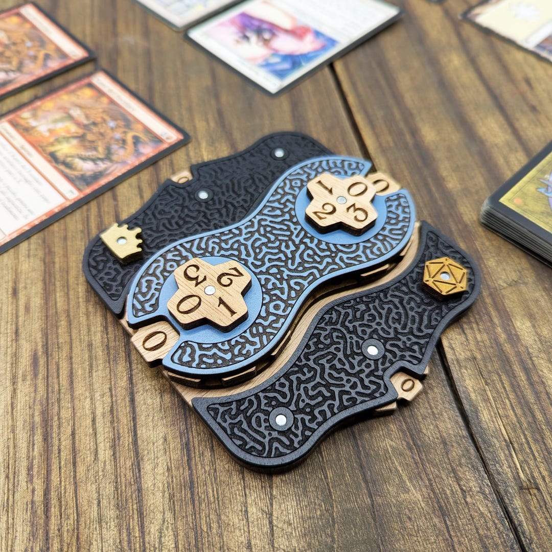 MTG Two Players Wooden Counter Tracker for Magic the Gathering With ...