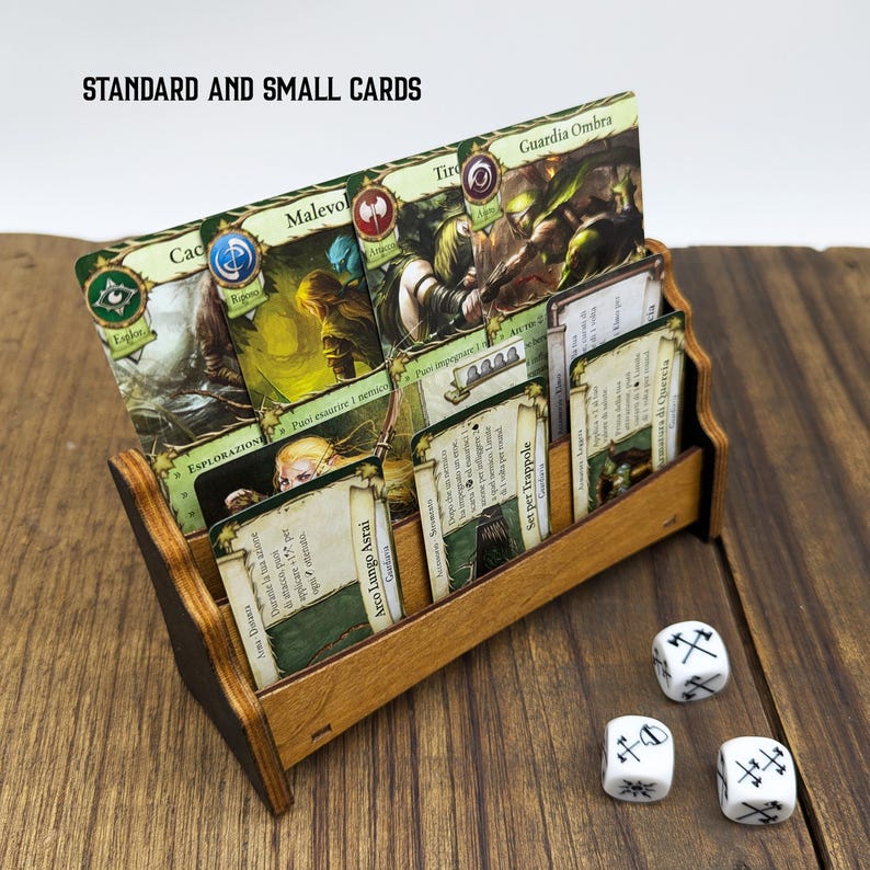Wooden Board Games Cards Stand, Universal Tabletop Cards Holder or ...
