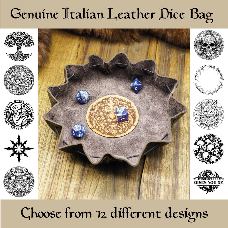 Leather Dice Bag - Etsy