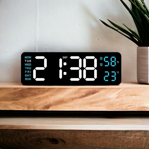 Digital Wall Clock - Etsy