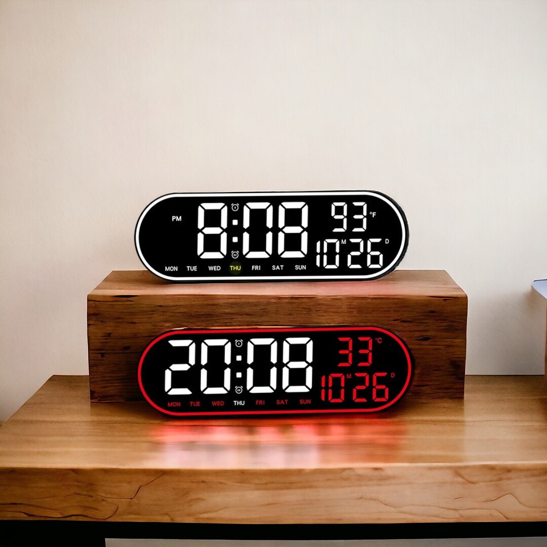 Digital LED Alarm Clock Bedside Clock Table Clock Home Decoration Table ...