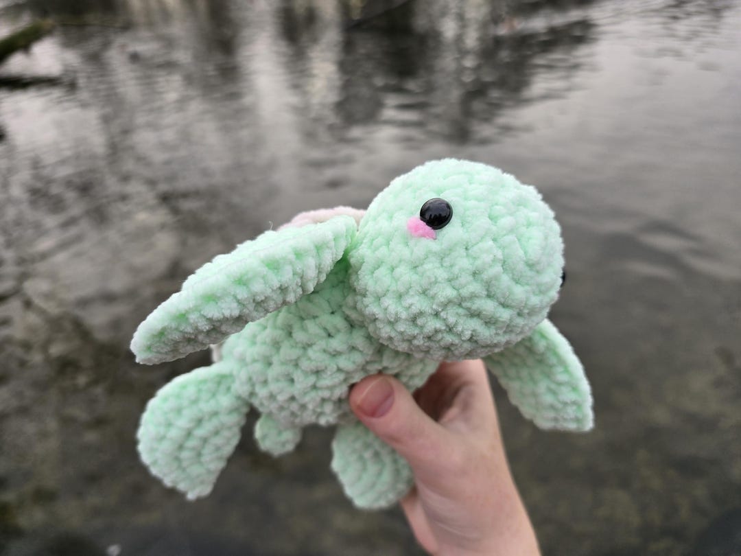 Crochet Turtle Plush | Mint Turtle | Sunflower Turtle | Amigurumi ...