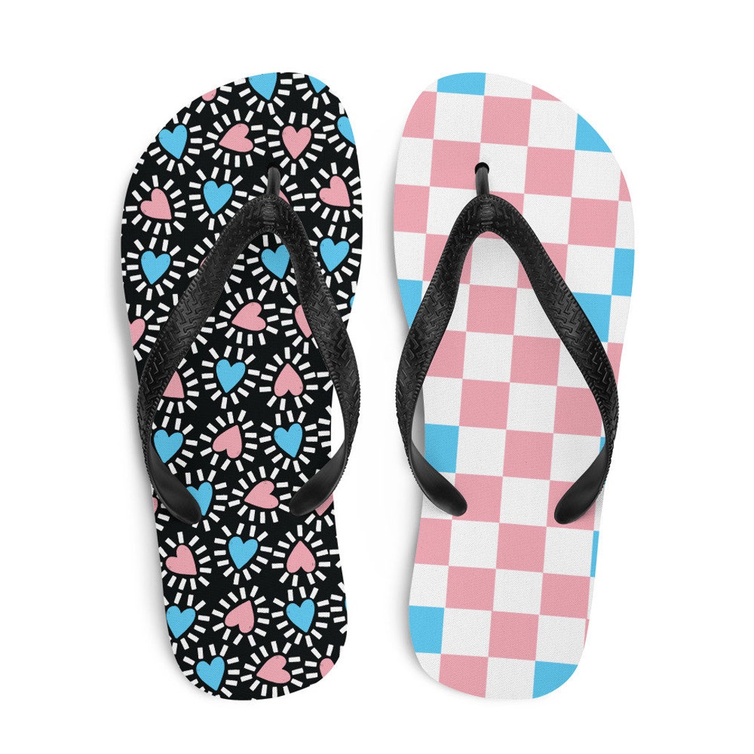 Transgender Pride Festival Flip-flops Sandals Rainbow Gay LQBTQ Queer ...